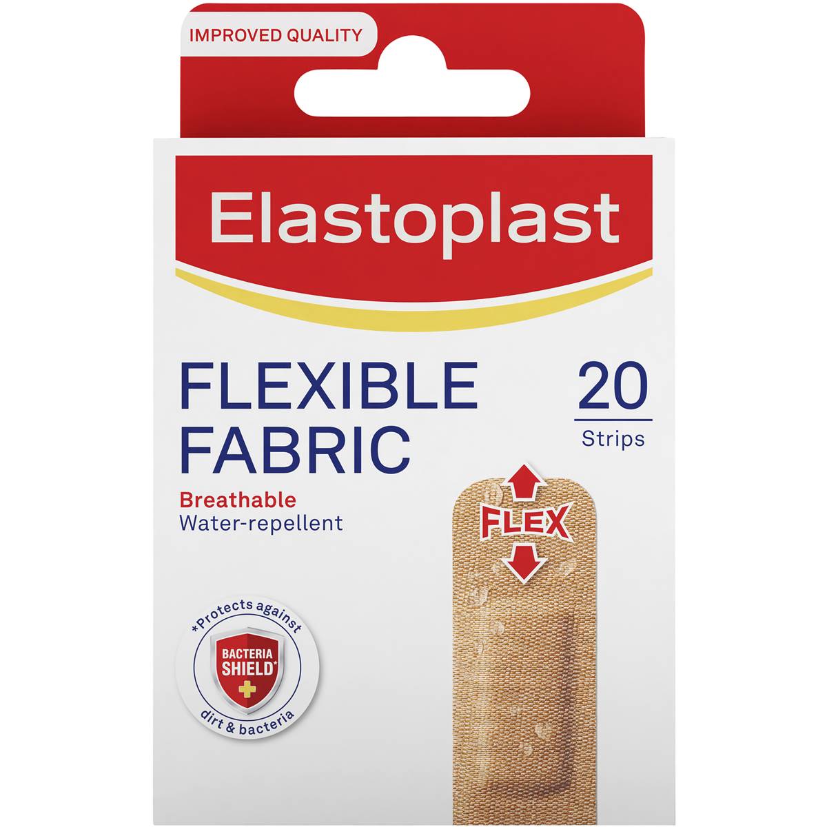 Elastoplast Flexible Fabric Breathable Plasters For Wound Protection 20 ...