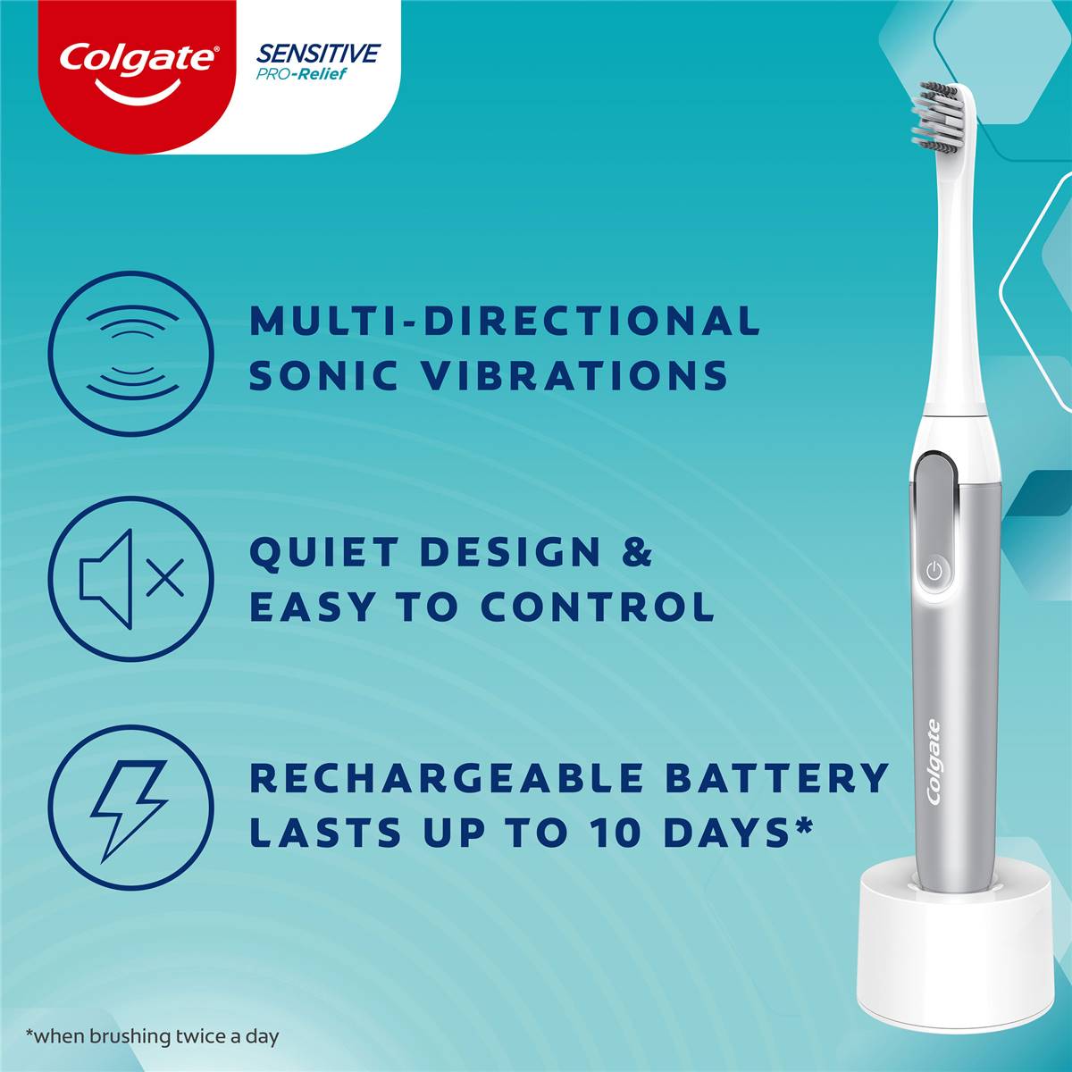 Colgate Electric Toothbrush Proclinical 500r Sensitive Each | Woolworths