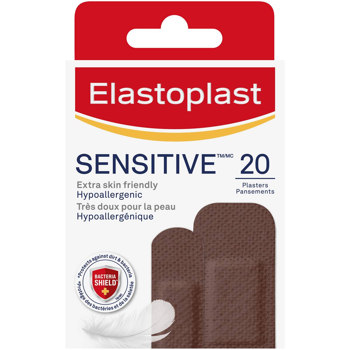 Elastoplast Sensitive Plasters For Wound Protection Dark Skin Tone 20 ...