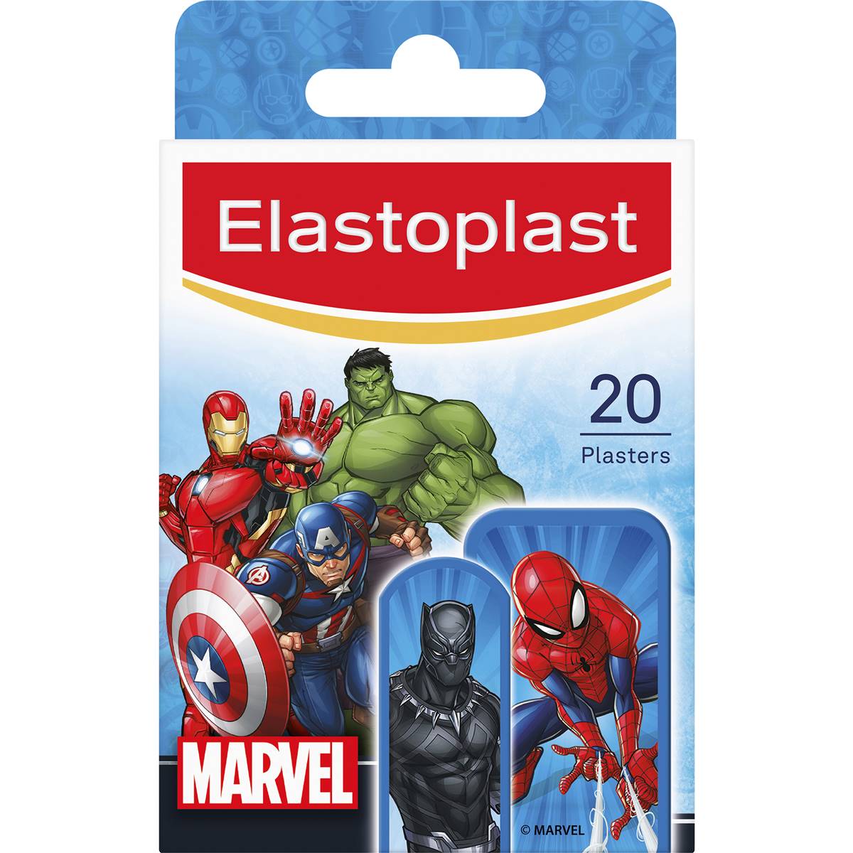 Elastoplast Disney® Marvel Avengers Kids Plasters For Small Wounds 20 ...