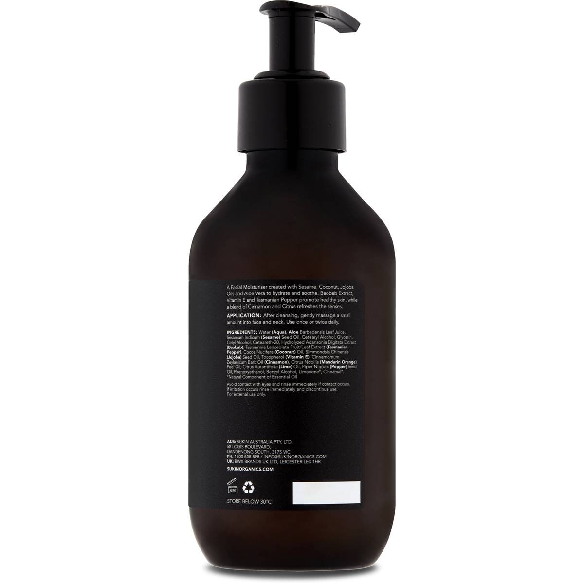 Sukin For Men Facial Moisturiser All Skin Types 225ml | Woolworths