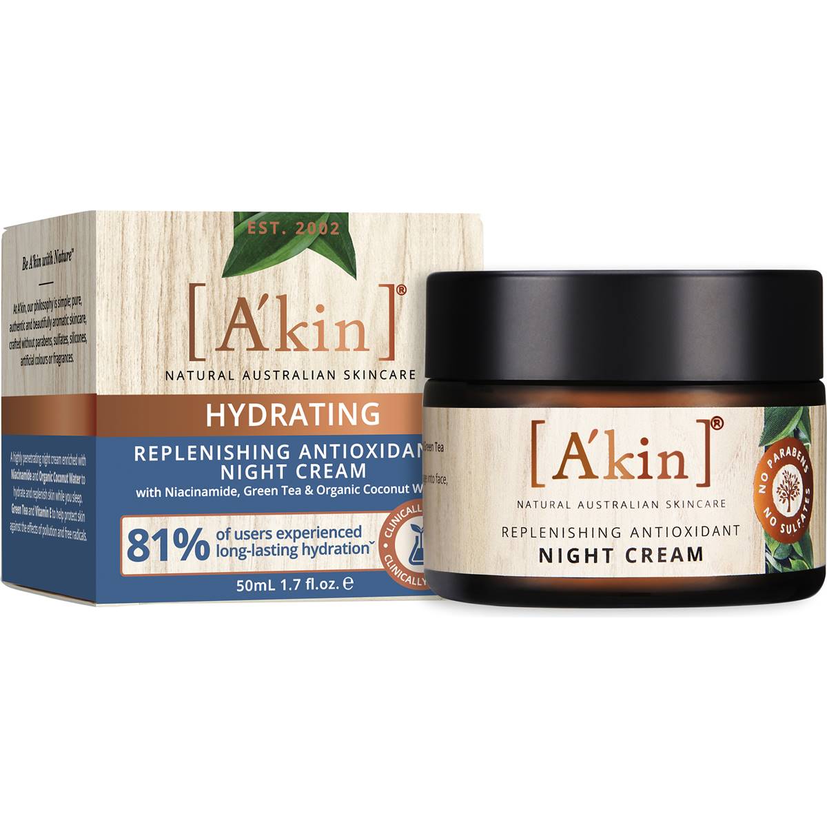 Akin Replenishing Antioxidant Night Cream 50ml | Woolworths