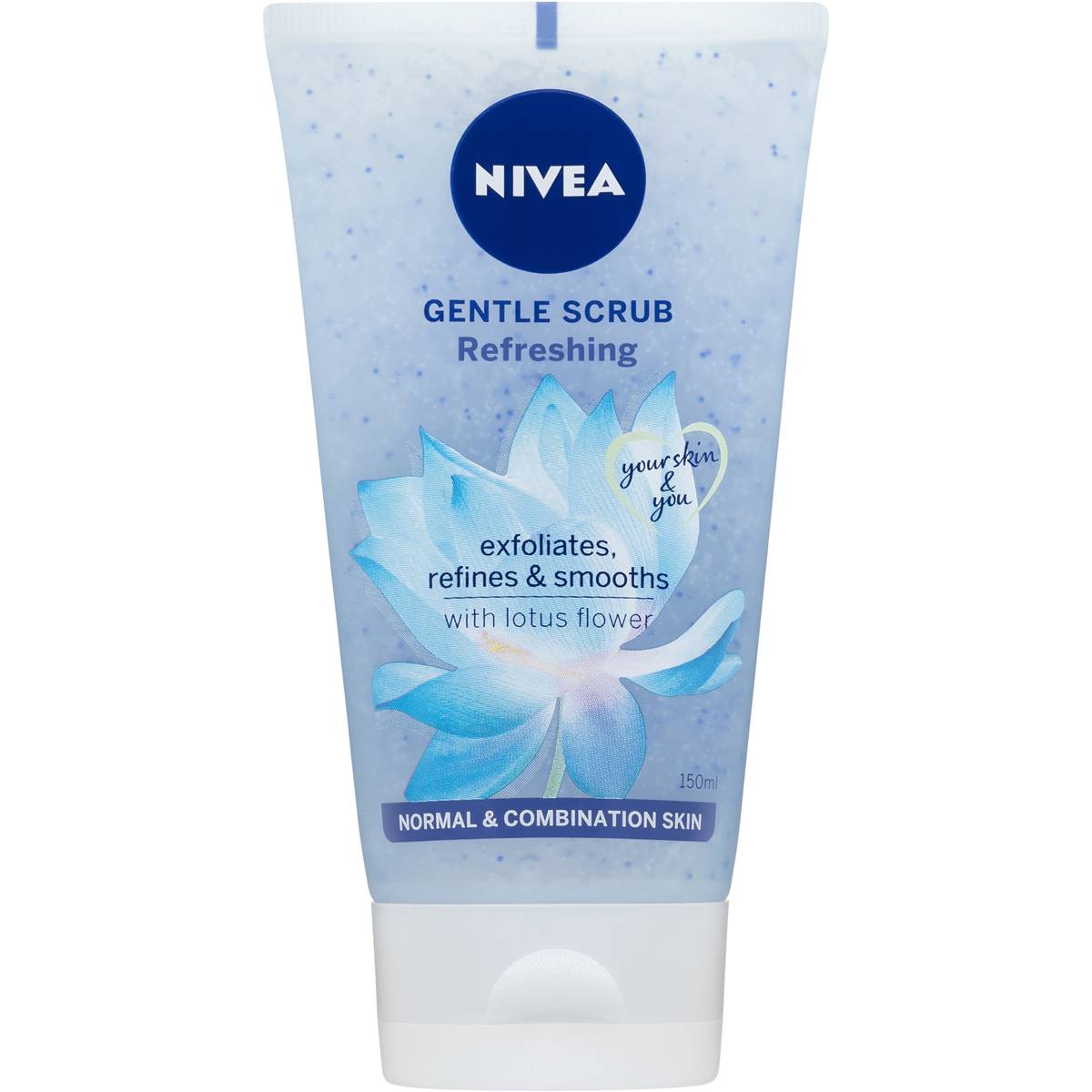 Nivea Gentle Exfoliating Face Scrub For Normal & Combination Skin 150ml ...