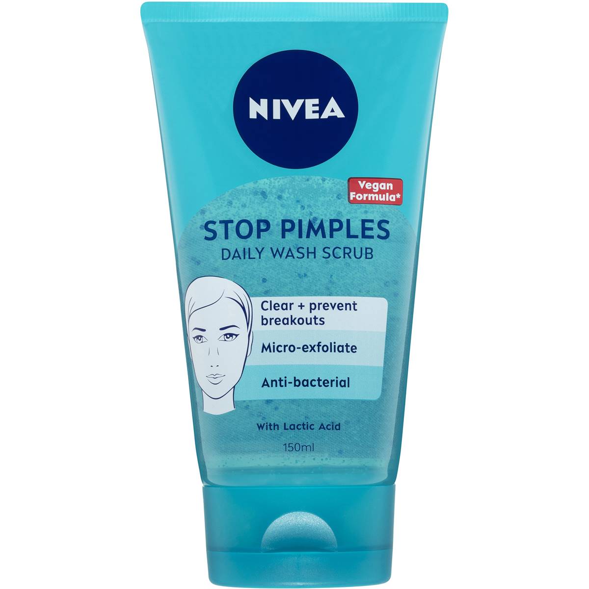 Nivea Stop Pimples Daily Face Wash & Face Scrub For Pimples 150ml ...