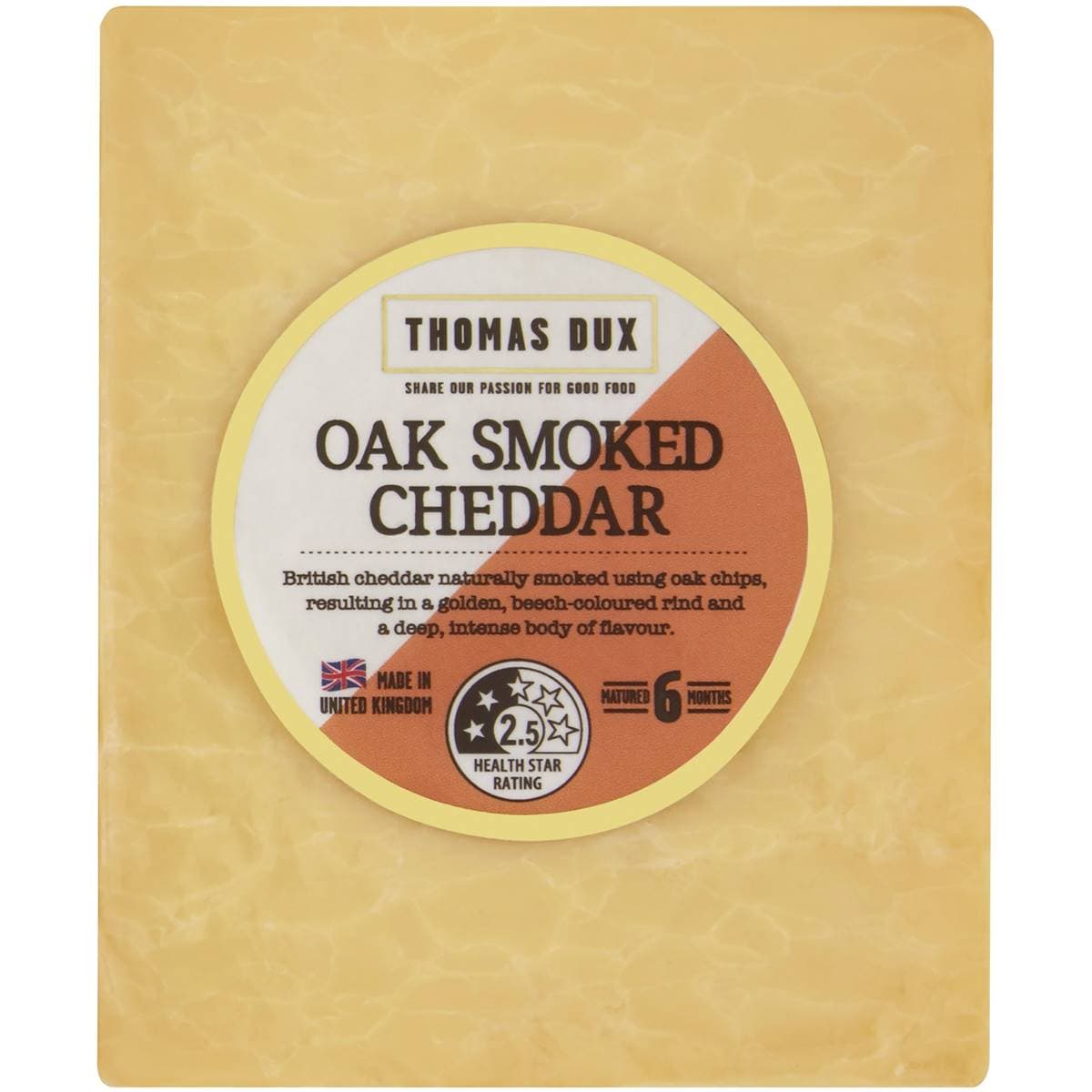 Thomas Dux Oak Smoked Cheddar From The Deli Per Kg | Woolworths