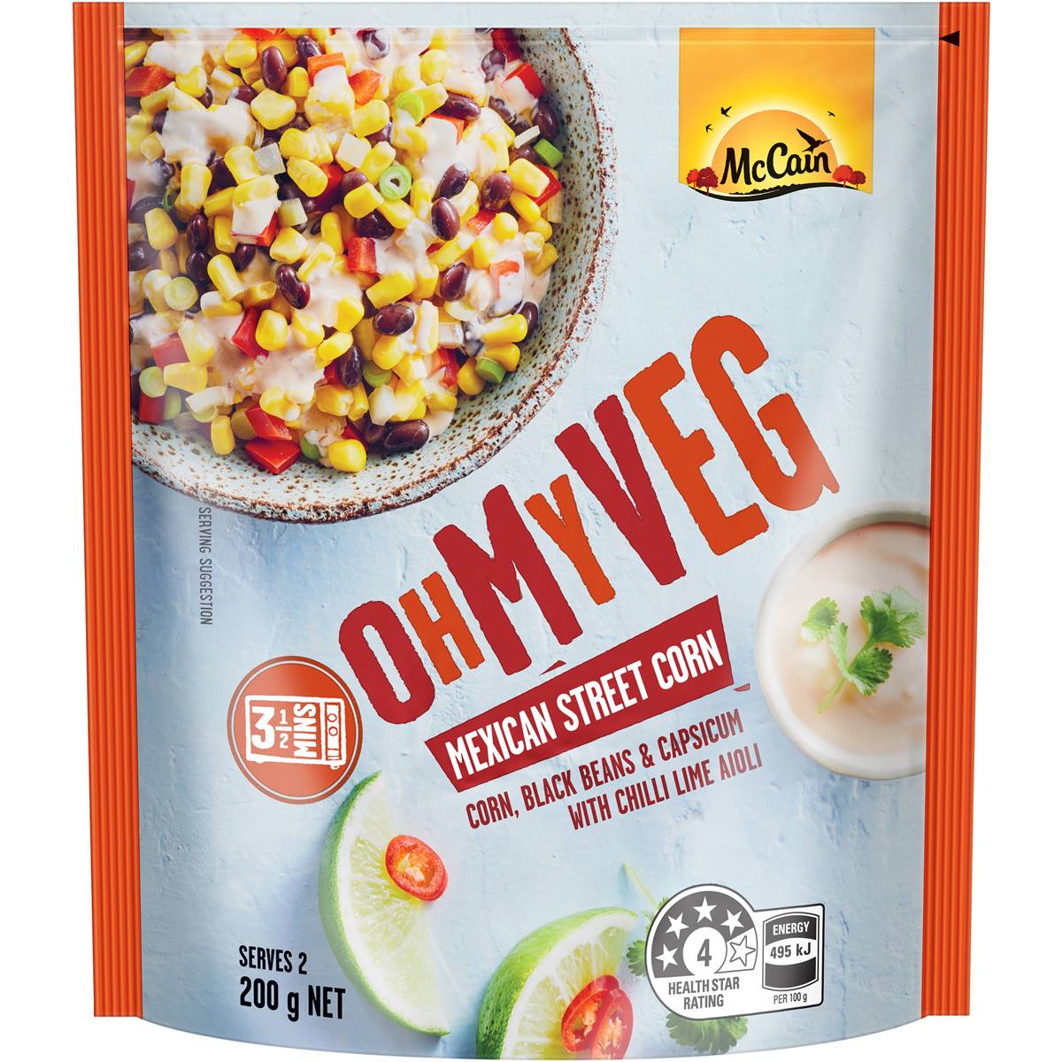 Mccain Oh My Veg Mexican Street Corn 200g | Woolworths