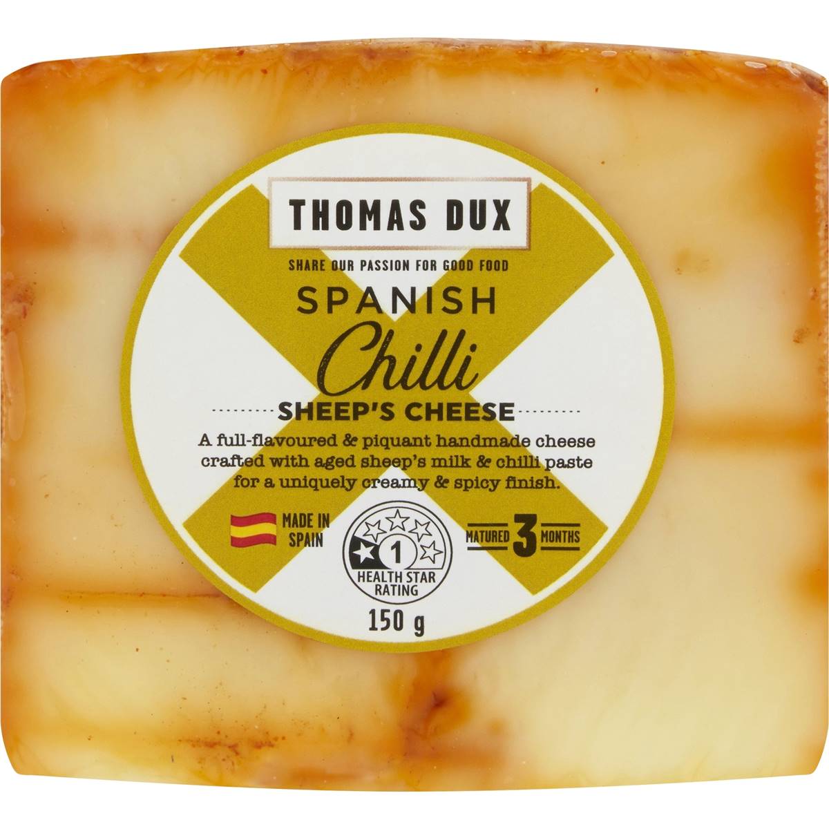 Thomas Dux Spanish Chilli Sheep's Cheese 150g | Woolworths Thomas Dux Spanish Chilli Sheep's Cheese 150g | Woolworths