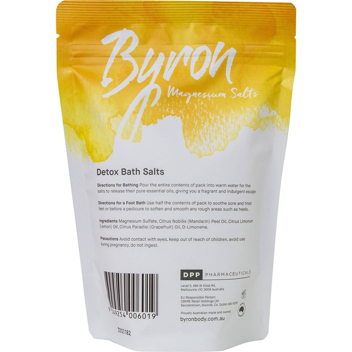Byron Detox Bath Salts 500g Woolworths