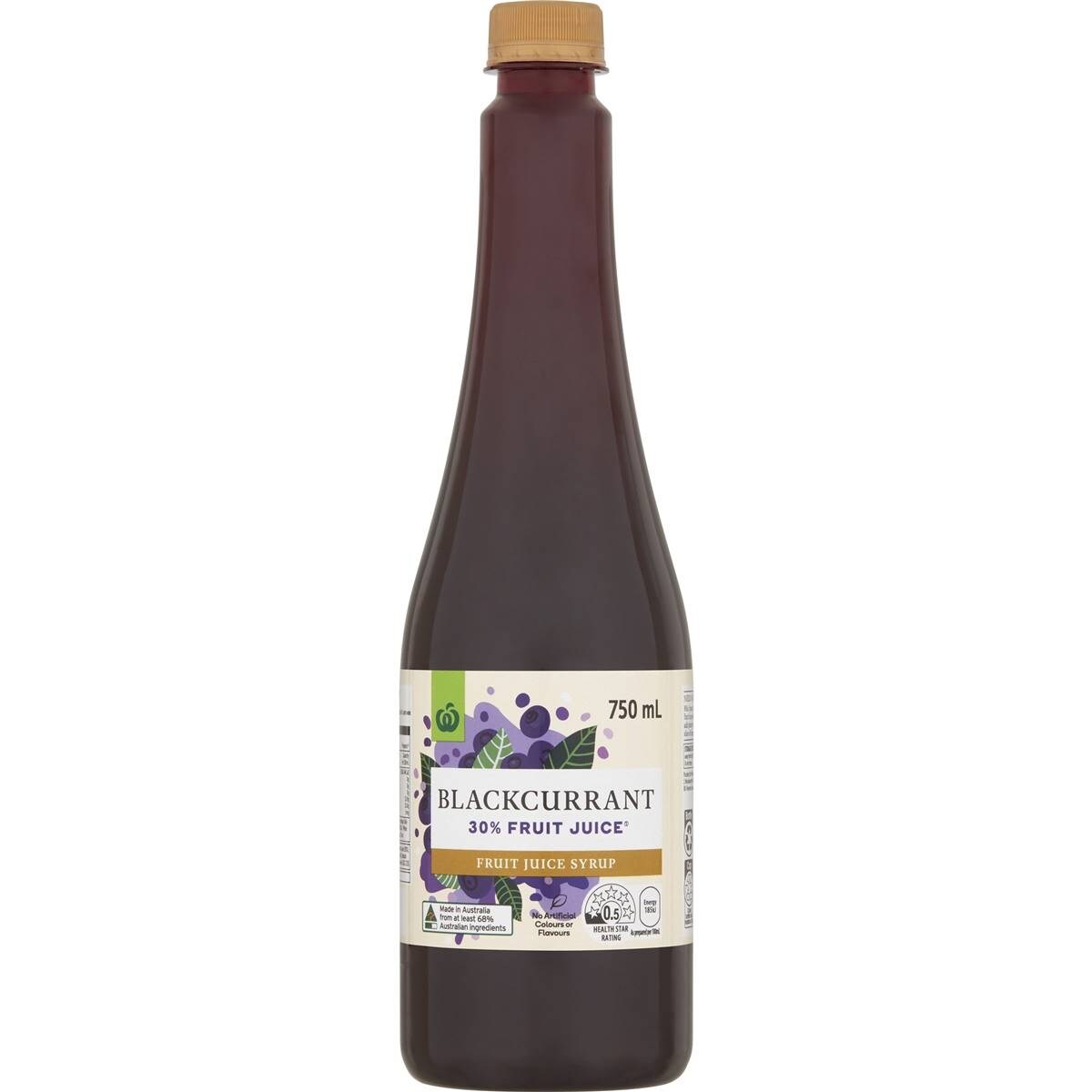 Woolworths Fruit Juice Syrup 30% Fruit Blackcurrant 750ml | Woolworths