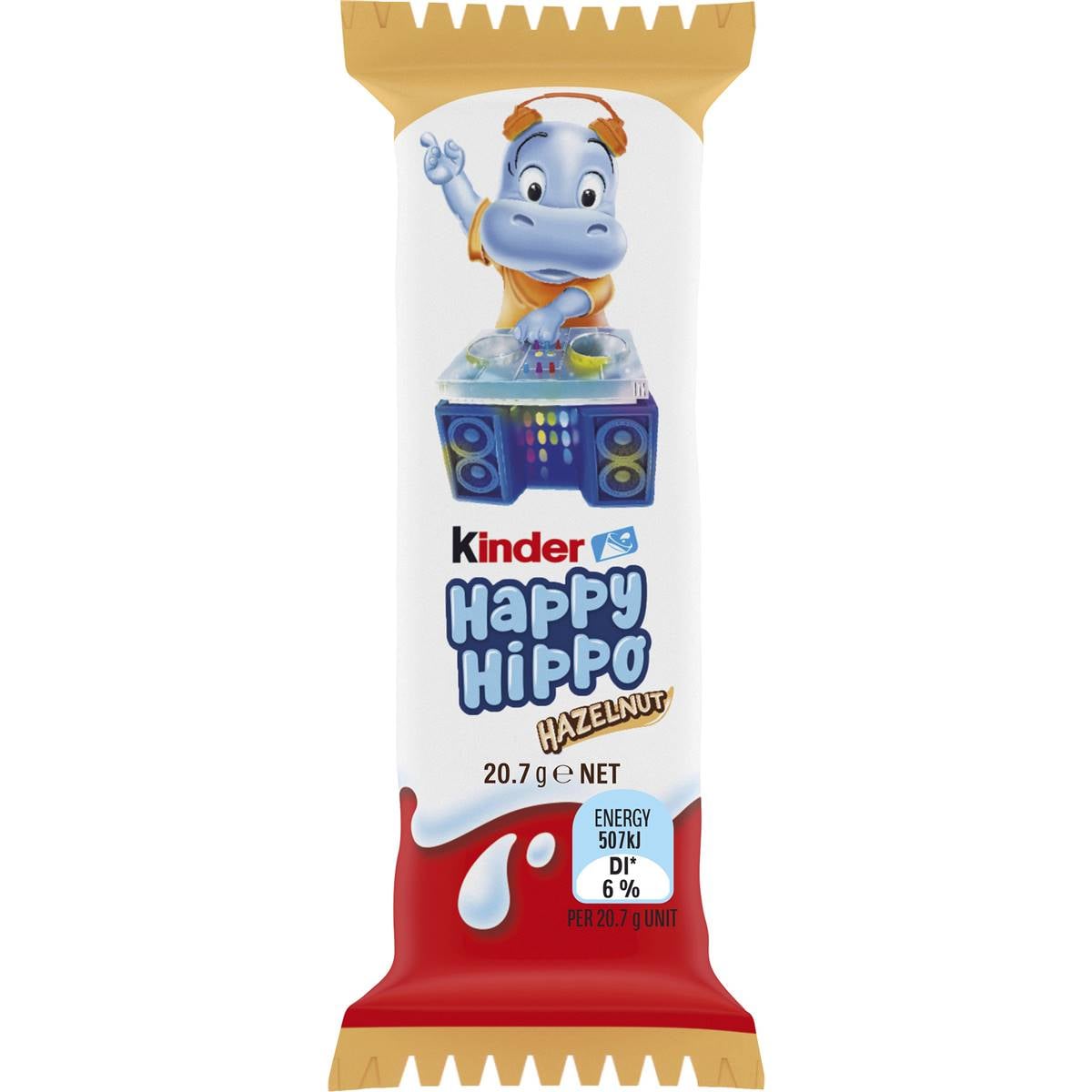 Kinder Happy Hippo Hazelnut Biscuit Multipack 5 Pack | Woolworths