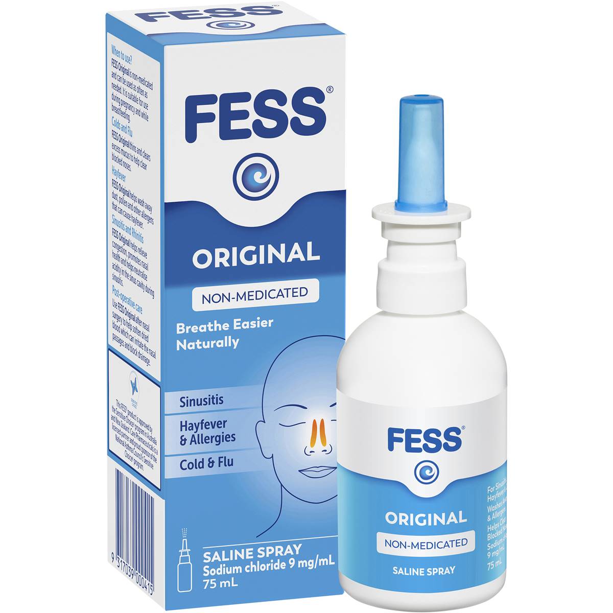 Fess Saline Nasal Spray 75ml | Woolworths