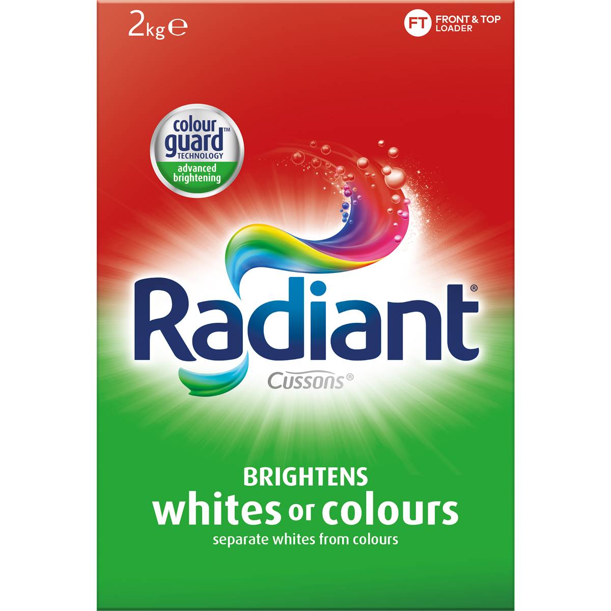 Radiant Whites Or Colours Laundry Detergent Washing Powder 2kg | Woolworths