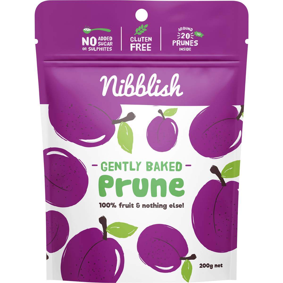 Nibblish Gently Baked Prunes 200g | Woolworths