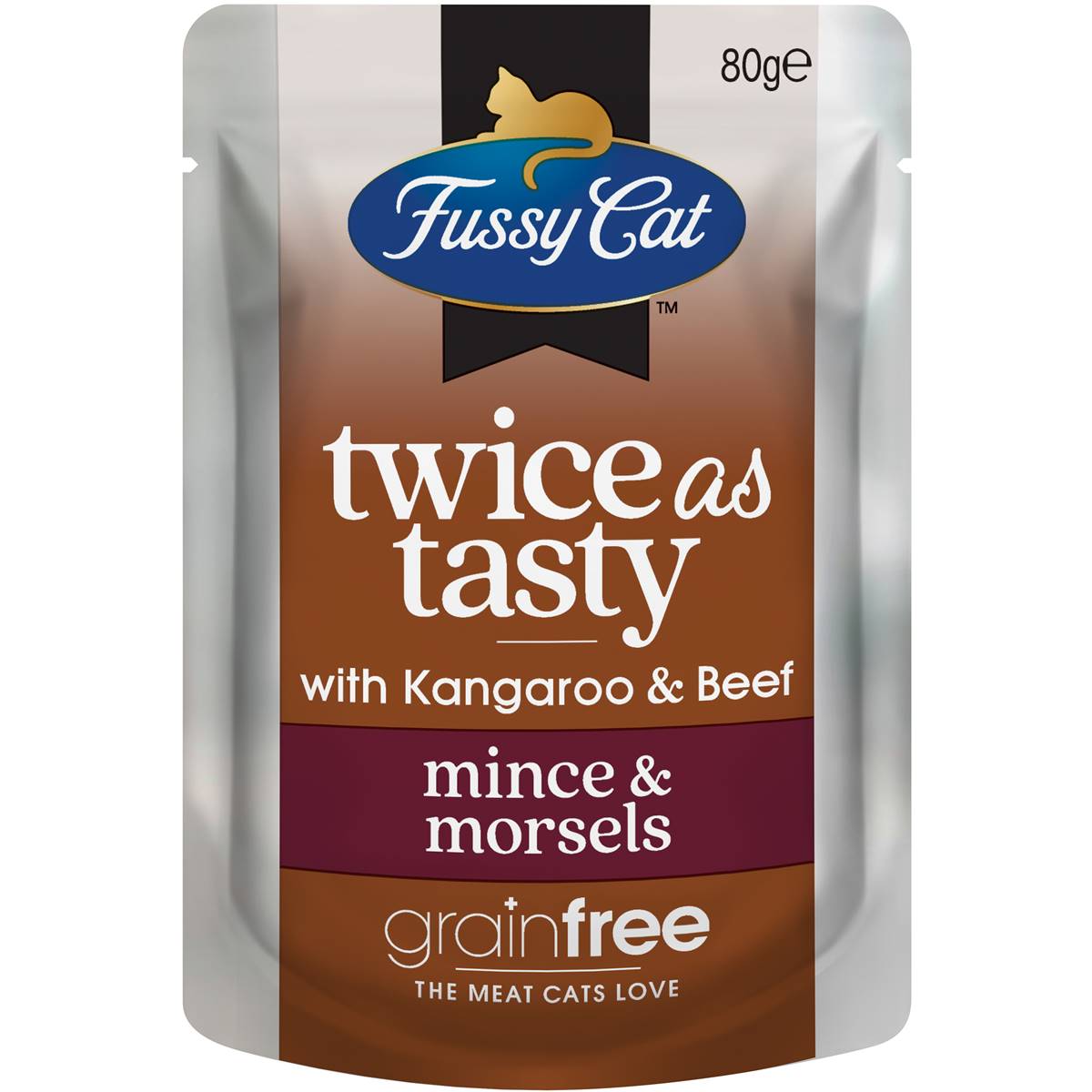 Fussy Cat Grain Free Adult Wet Cat Food Mince & Morsels 80g X24 Pack ...