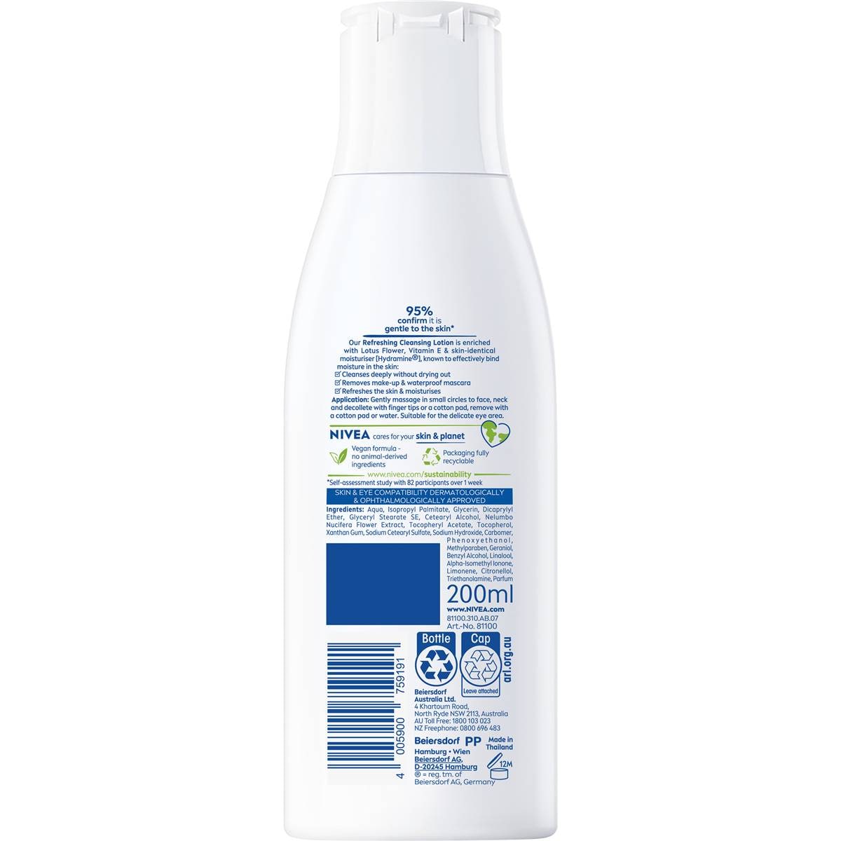 Nivea Refreshing Face Cleanser Normal & Combination Skin 200ml | Woolworths