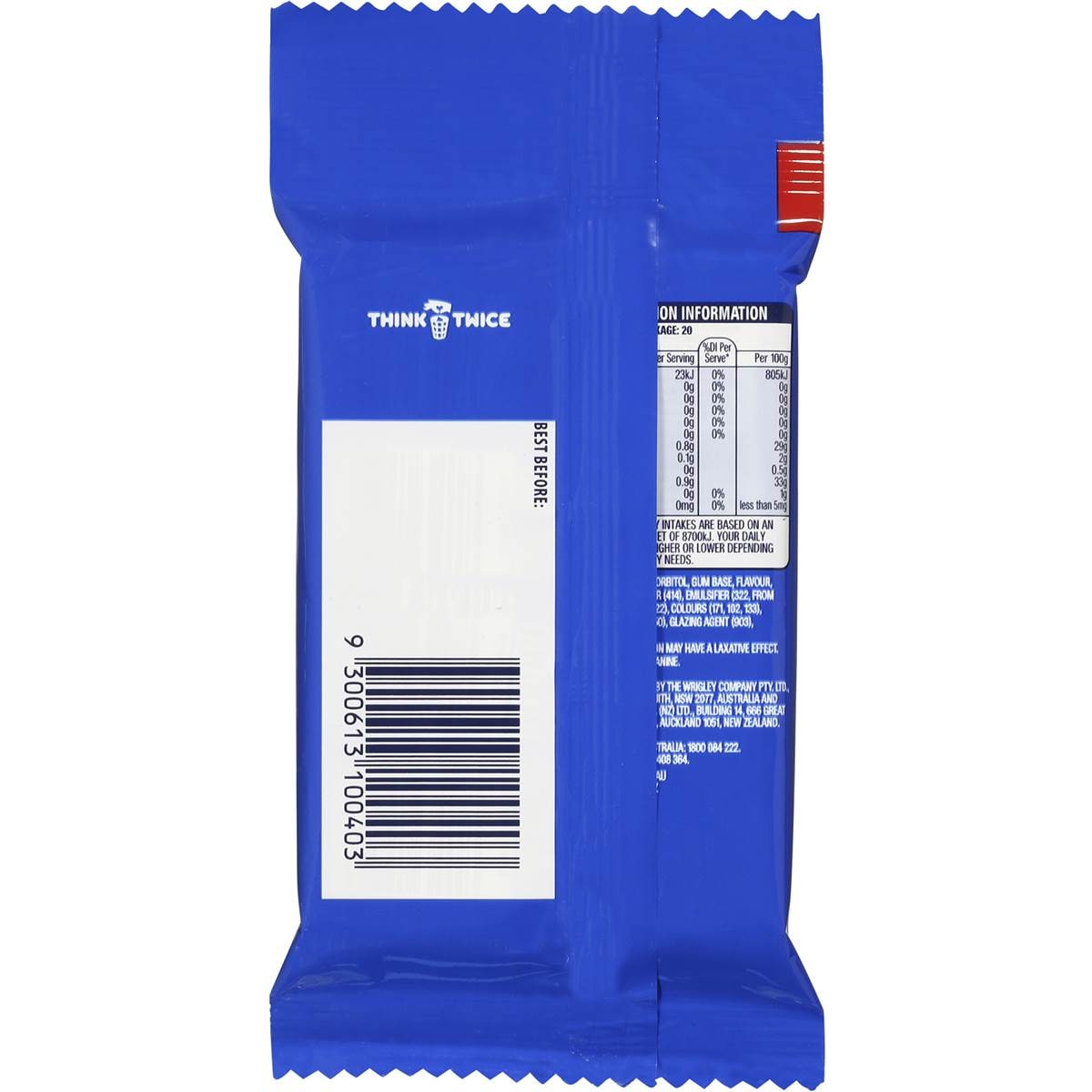 Wrigley's Airwaves Gum Menthol Eucalyptus 4pk 56g | Woolworths