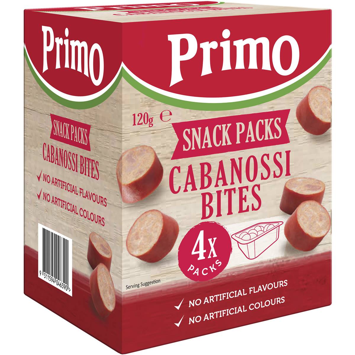 Primo Snack Packs Cabanossi Bites 4 Pack | Woolworths