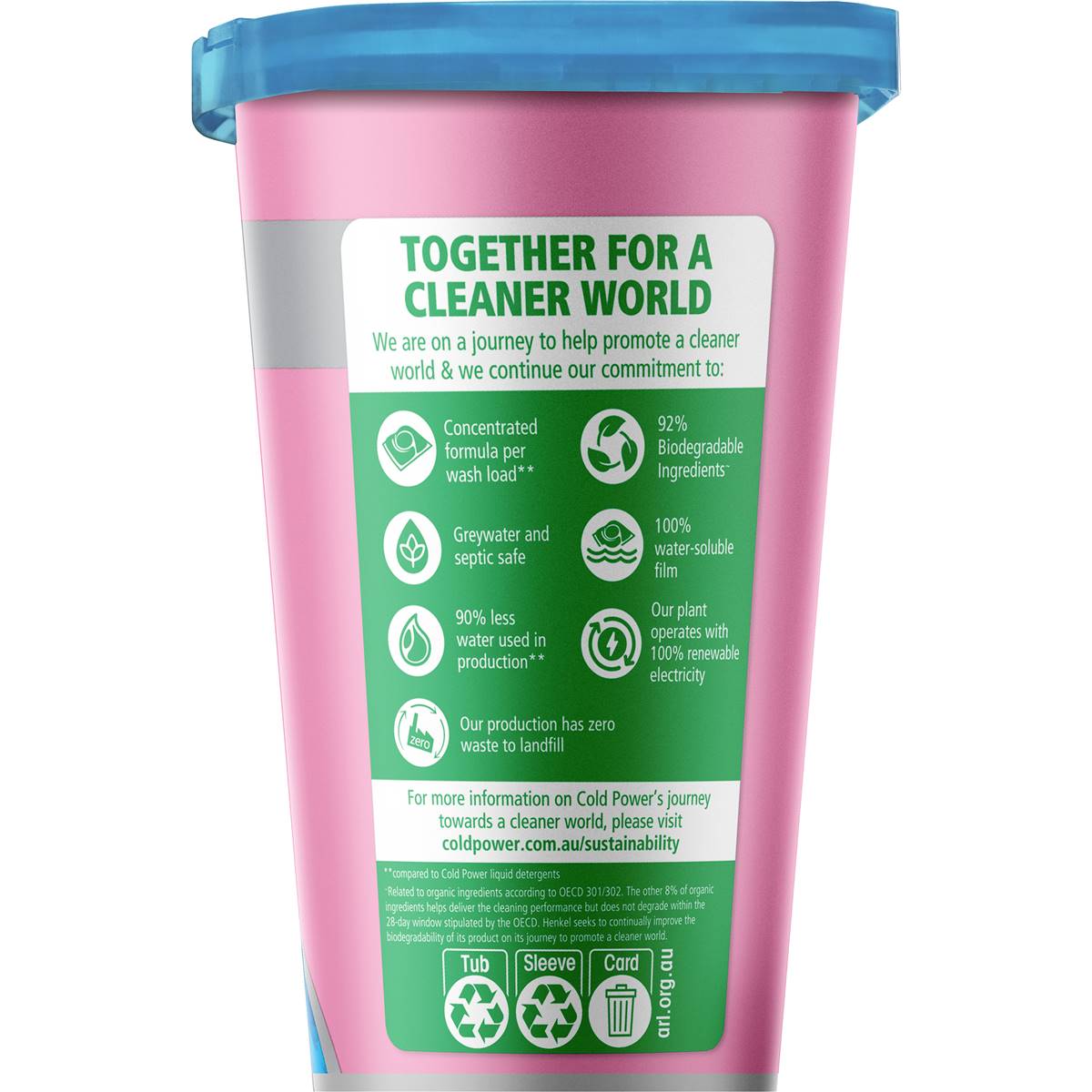 Cold Power Sensitive Laundry Detergent Capsules 30 Pack | Woolworths