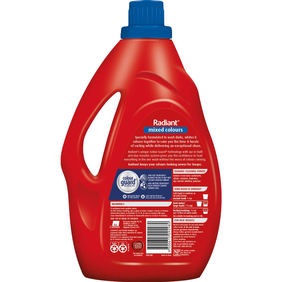 Radiant Mixed Colours Laundry Liquid Detergent 2l | Woolworths