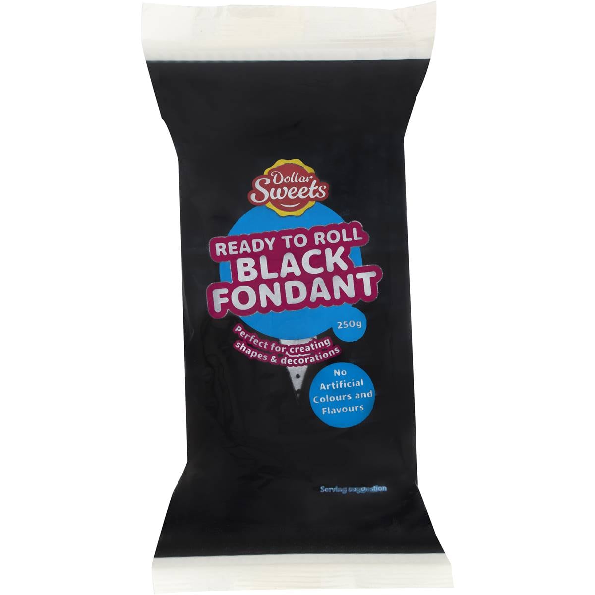 Dollar Sweets Ready To Roll Black Fondant 250g | Woolworths