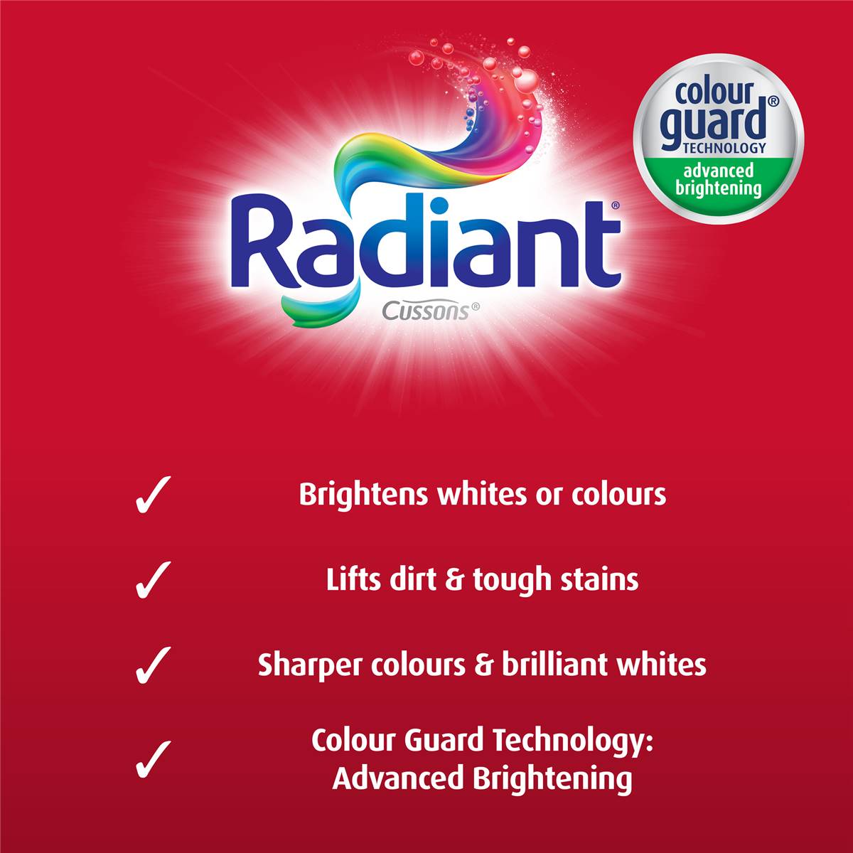Radiant Whites Or Colours Laundry Liquid Detergent 2l | Woolworths