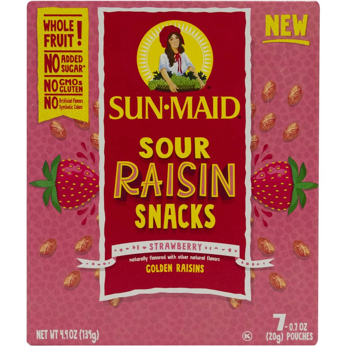 Sun-maid Sour Raisin Snacks Strawberry 7 Pack | Woolworths