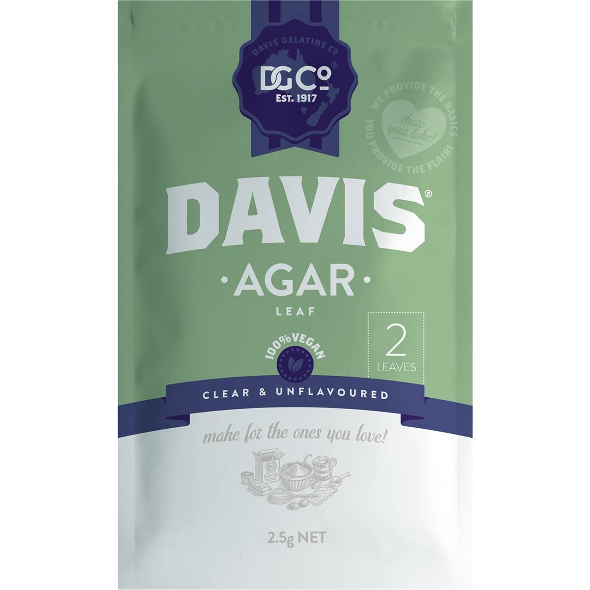 Davis Agar Leaf 2.5g | Woolworths