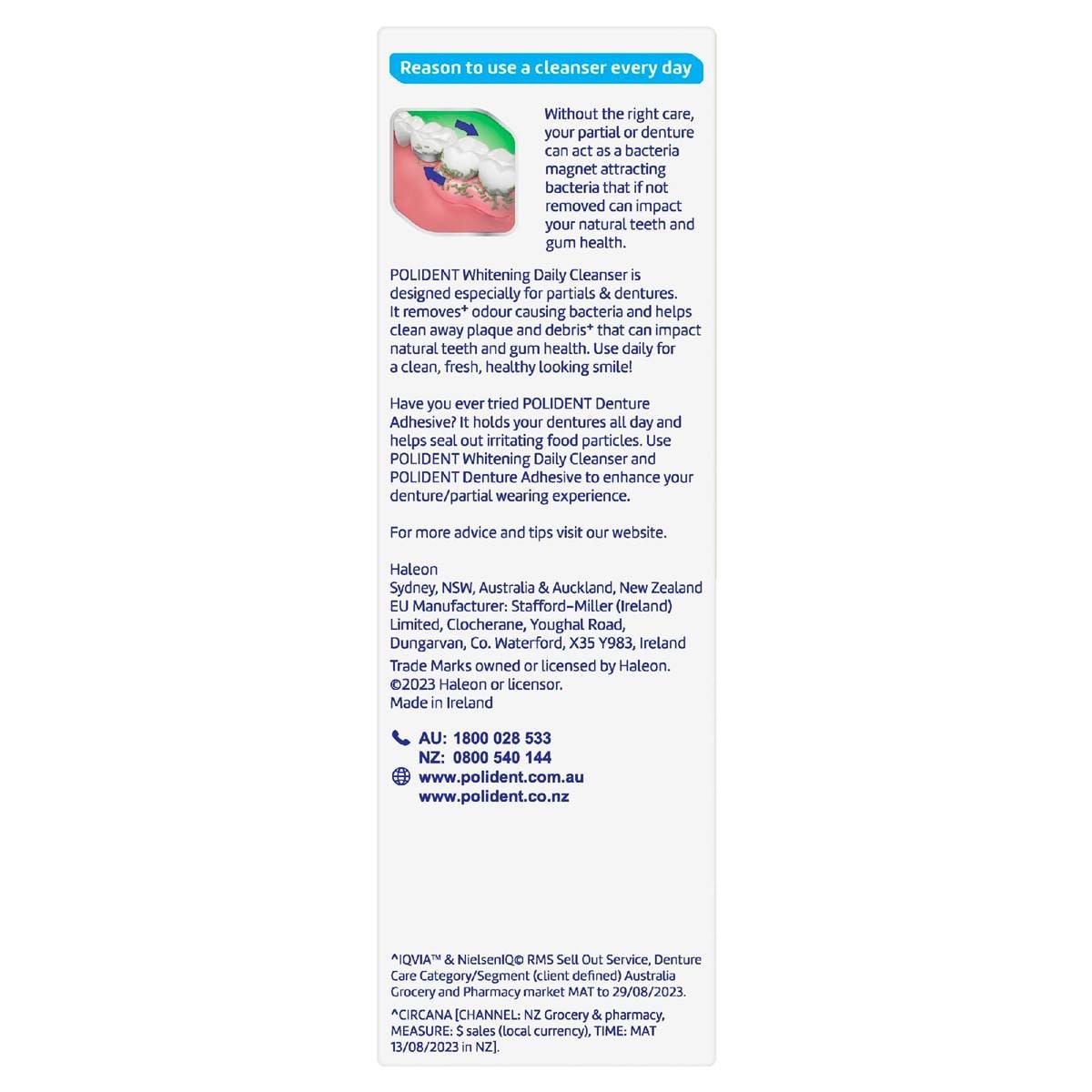 Polident Whitening Denture Cleaner For Dentures And Partials 66 Pack ...