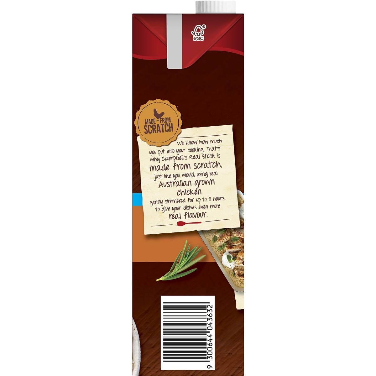 Campbell's Real Stock Chicken Salt Reduced Liquid Stock 1l | Woolworths