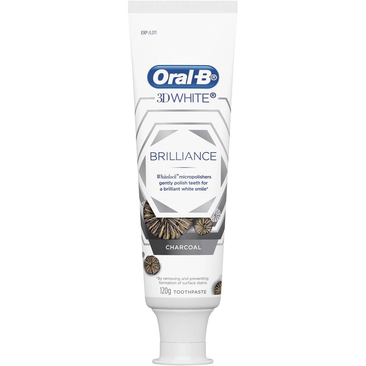 Oral-b 3d White Brilliance Charcoal Toothpaste 120g | Woolworths