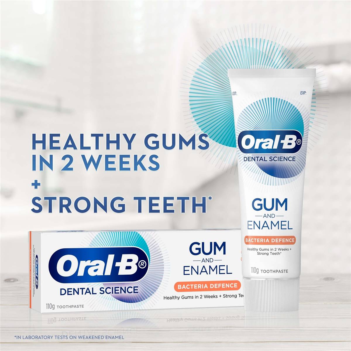 Oral-b Gum Care & Bacteria Defence Mint Toothpaste 110g | Woolworths