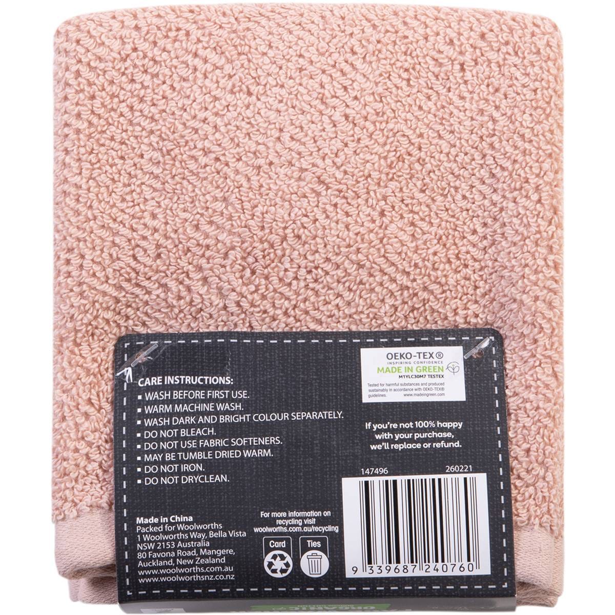 Inspire Organic Cotton Face Washer 2 Pack | Woolworths