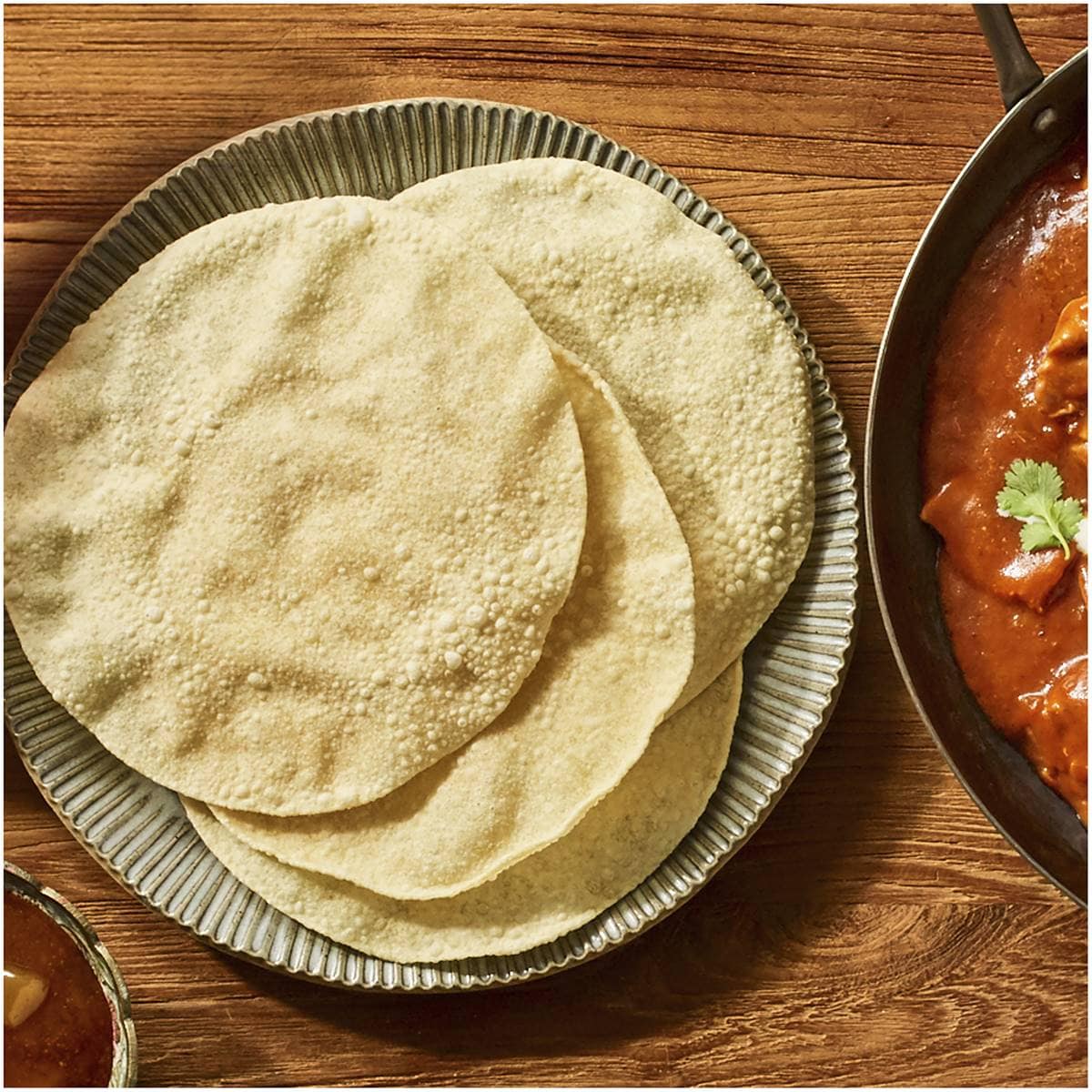 Patak's Cook To Eat Pappadums Plain 100g | Woolworths