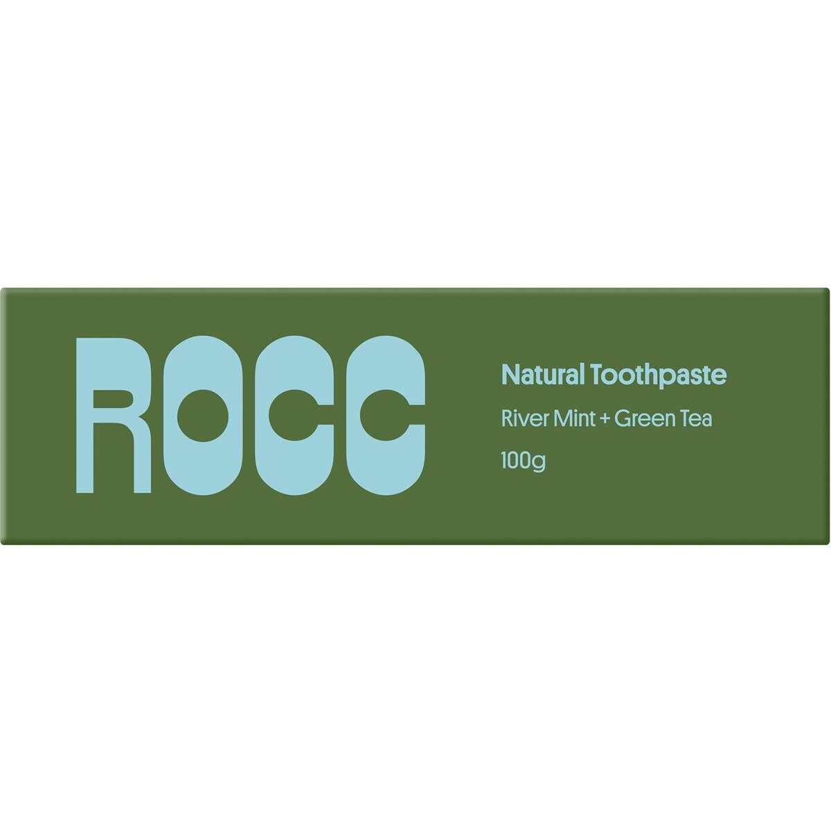 Rocc Natural River Mint & Green Tea Toothpaste 100g | Woolworths