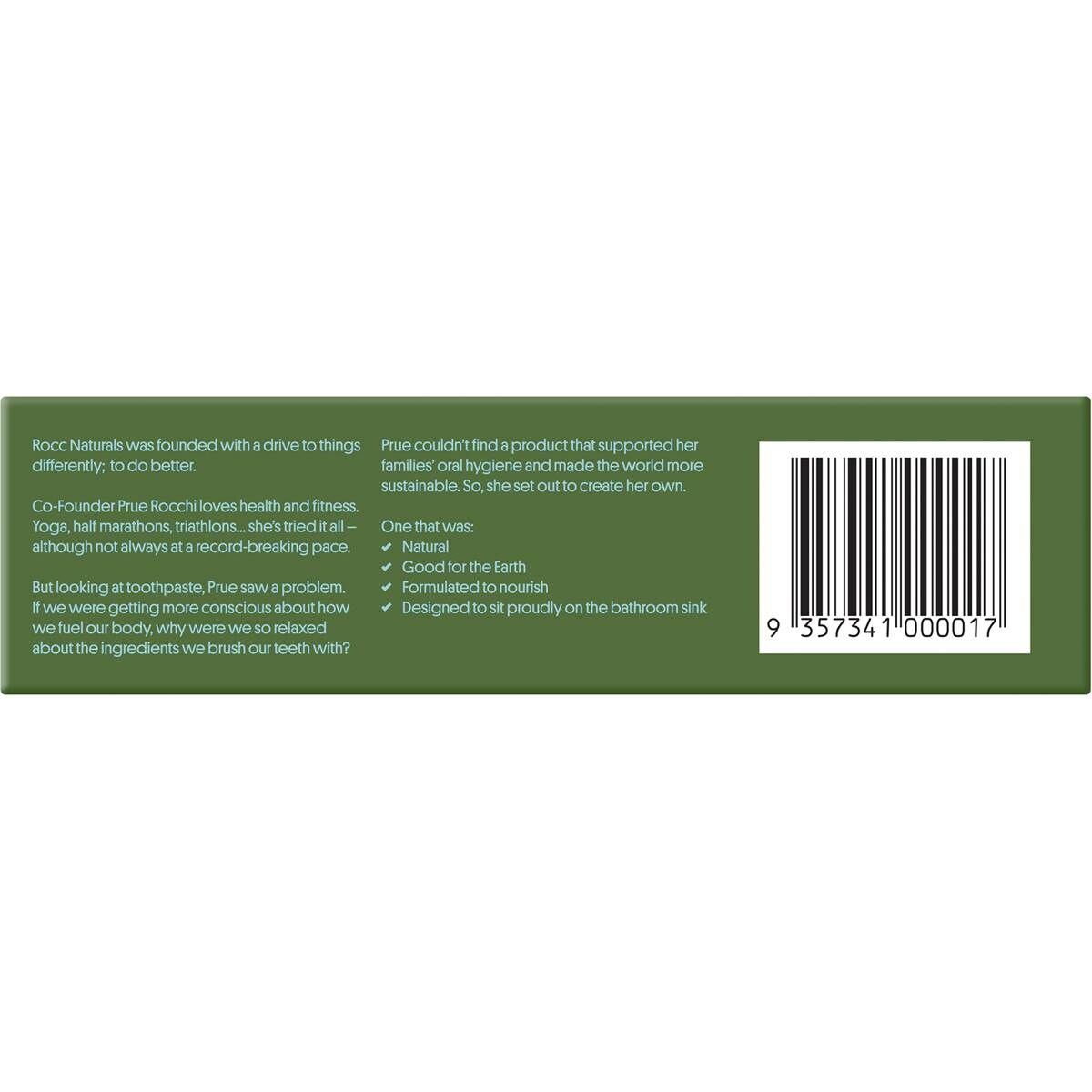 Rocc Natural River Mint & Green Tea Toothpaste 100g | Woolworths