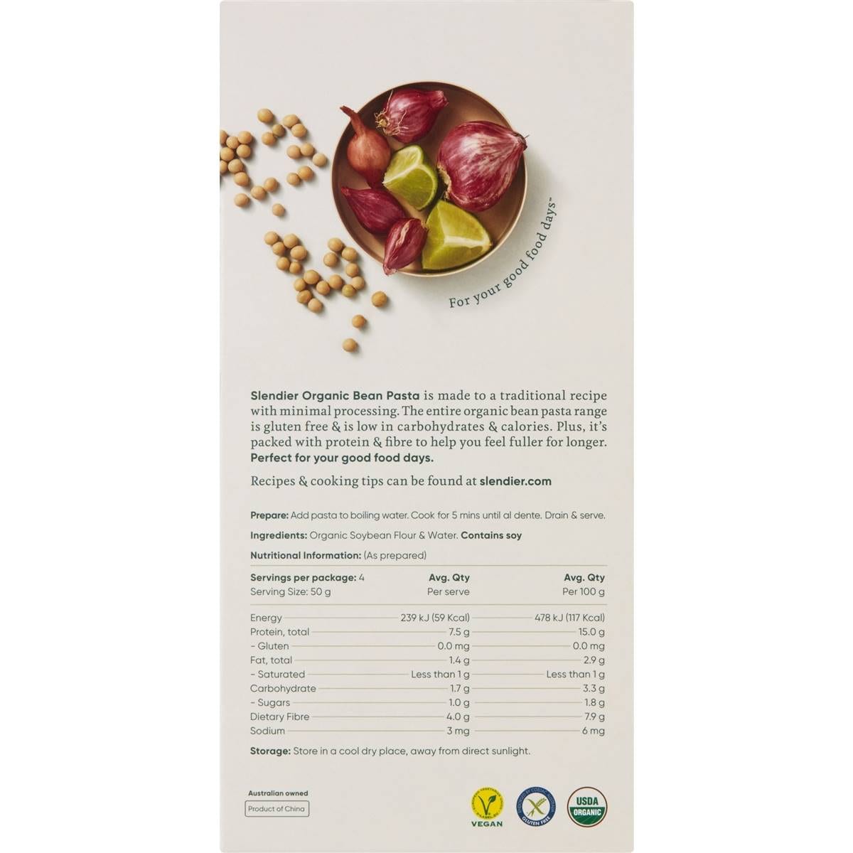 Slendier Soy Bean Fettuccine 200g | Woolworths