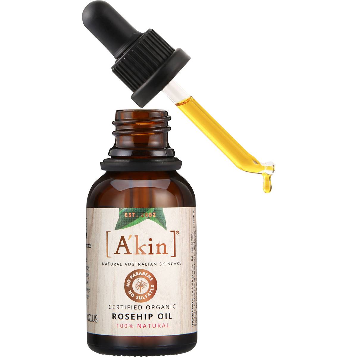 Akin Certified Organic Rosehip Oil 20ml | Woolworths