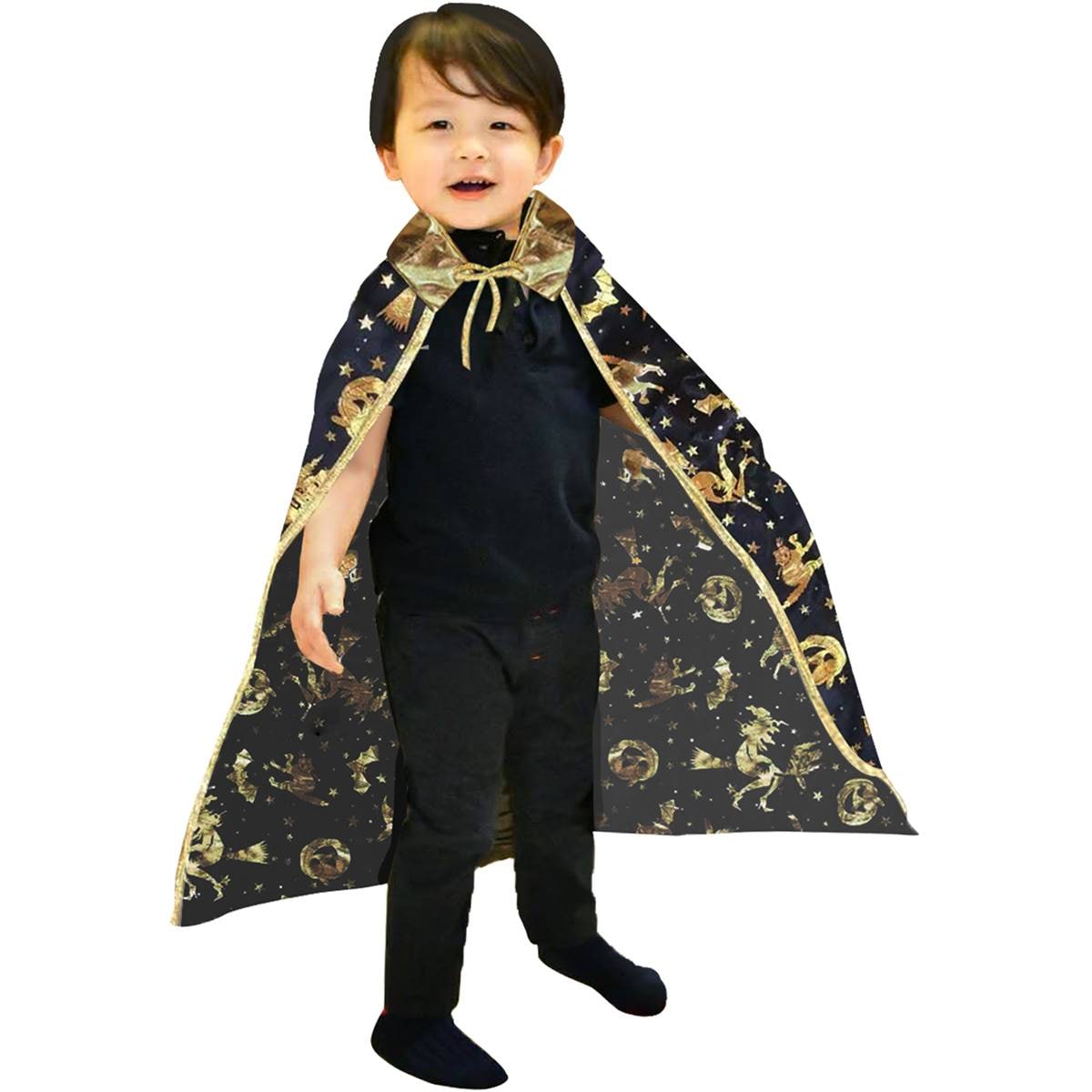Halloween Kids Cape Gold Each | Woolworths