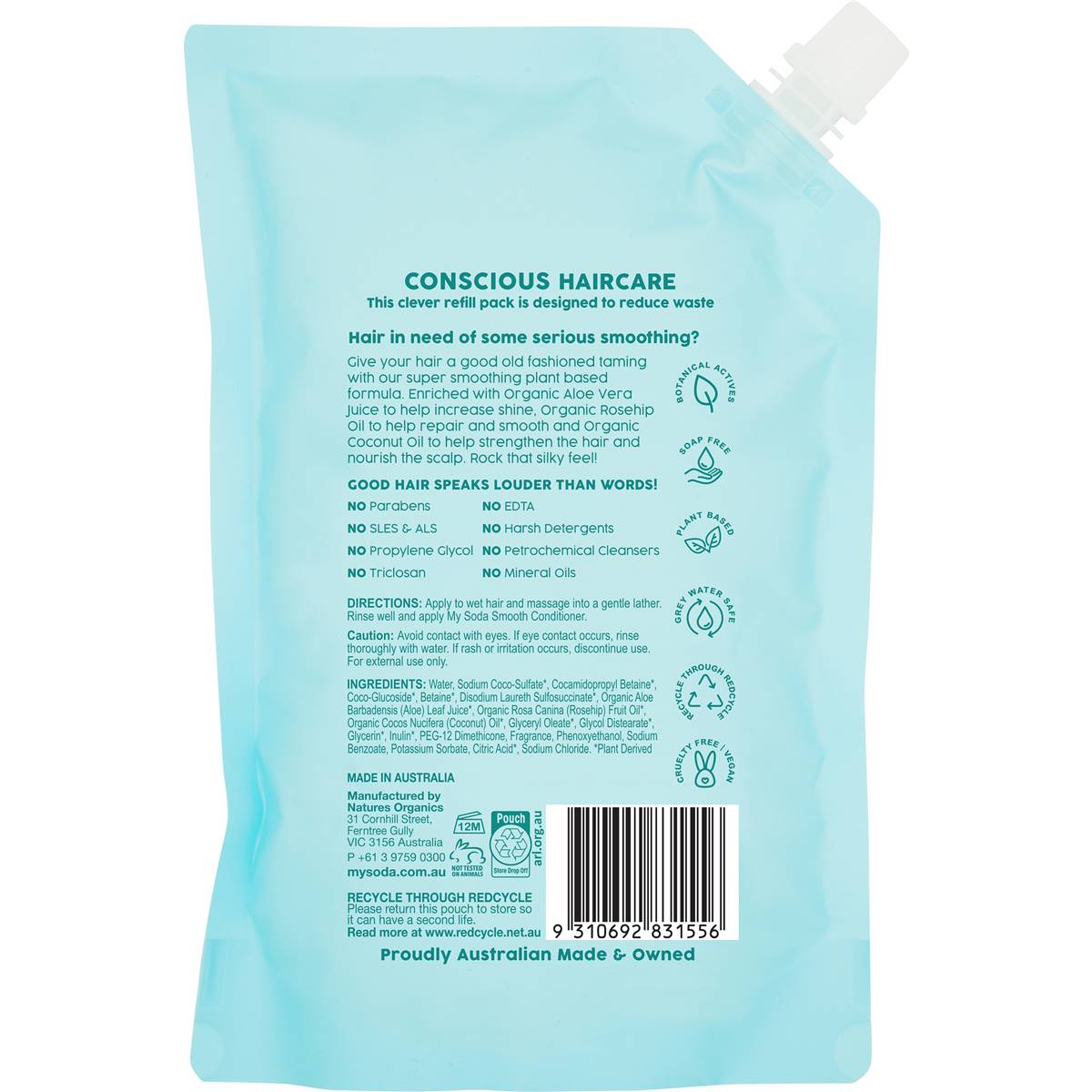 My Soda Smooth Shampoo Refill 500ml | Woolworths