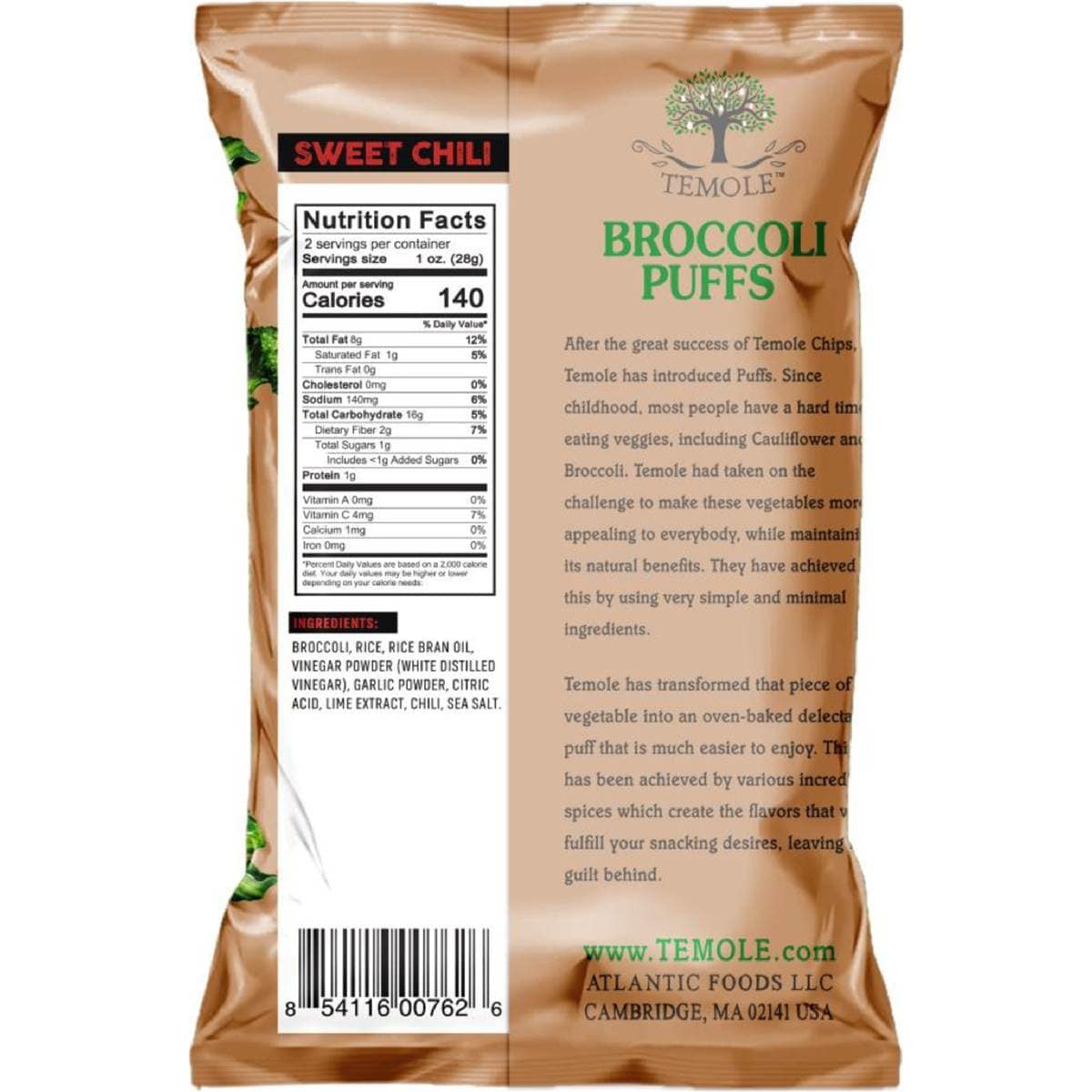Temole Broccoli Puffs Sweet Chilli 56g | Woolworths