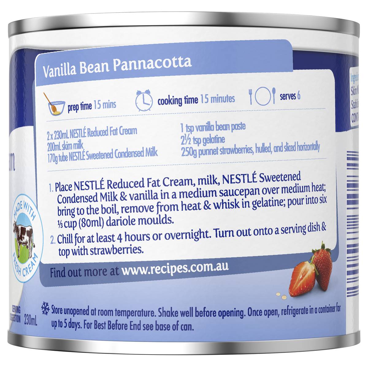 Nestle Reduced Fat Uht Cream 230ml | Woolworths