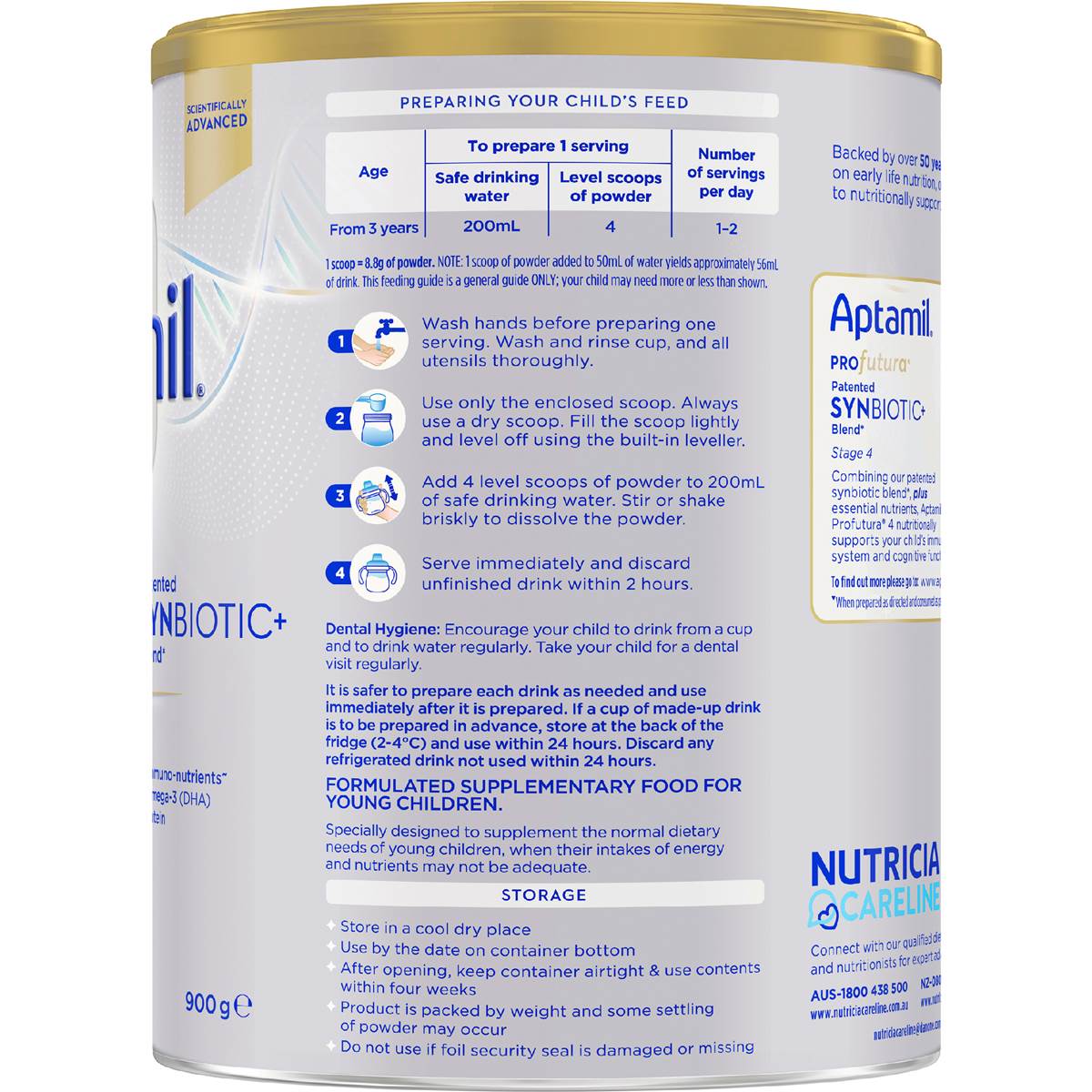 Aptamil Profutura 4 Premium Nutrition Supplement From 3 Years 900g ...