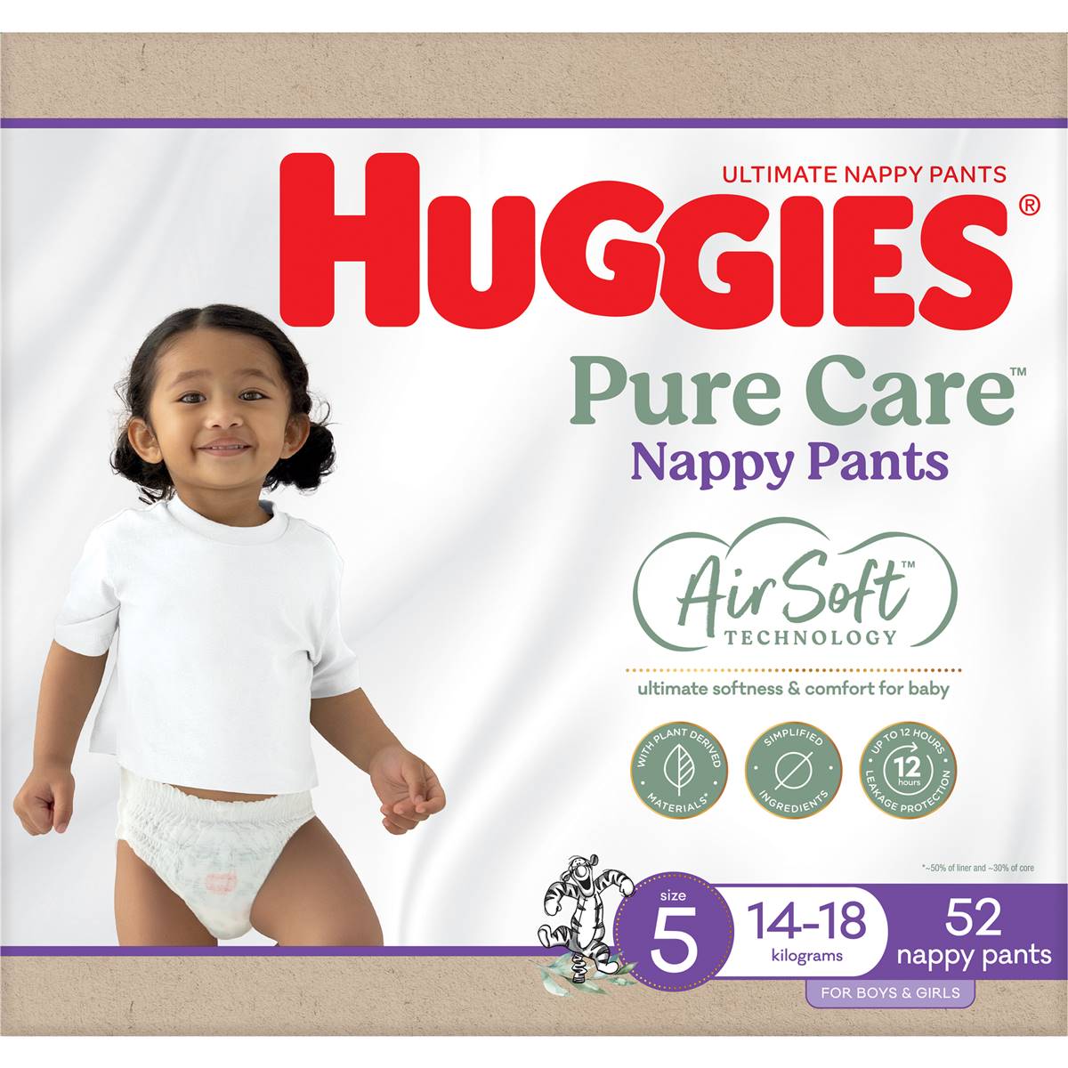 Huggies Ultimate Nappy Pants Size 5 (14-18 Kg) 52 Pack | Woolworths