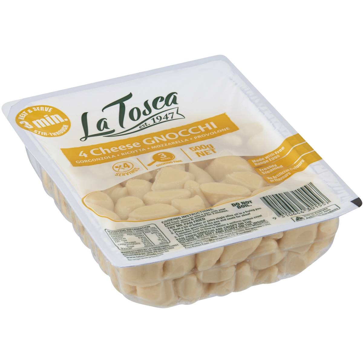 La Tosca Chilled 4 Cheese Gnocchi 500g | Woolworths