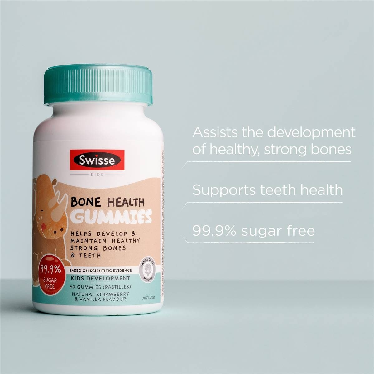 Swisse Kids Bone Health Pastille Gummies 60 Pack | Woolworths