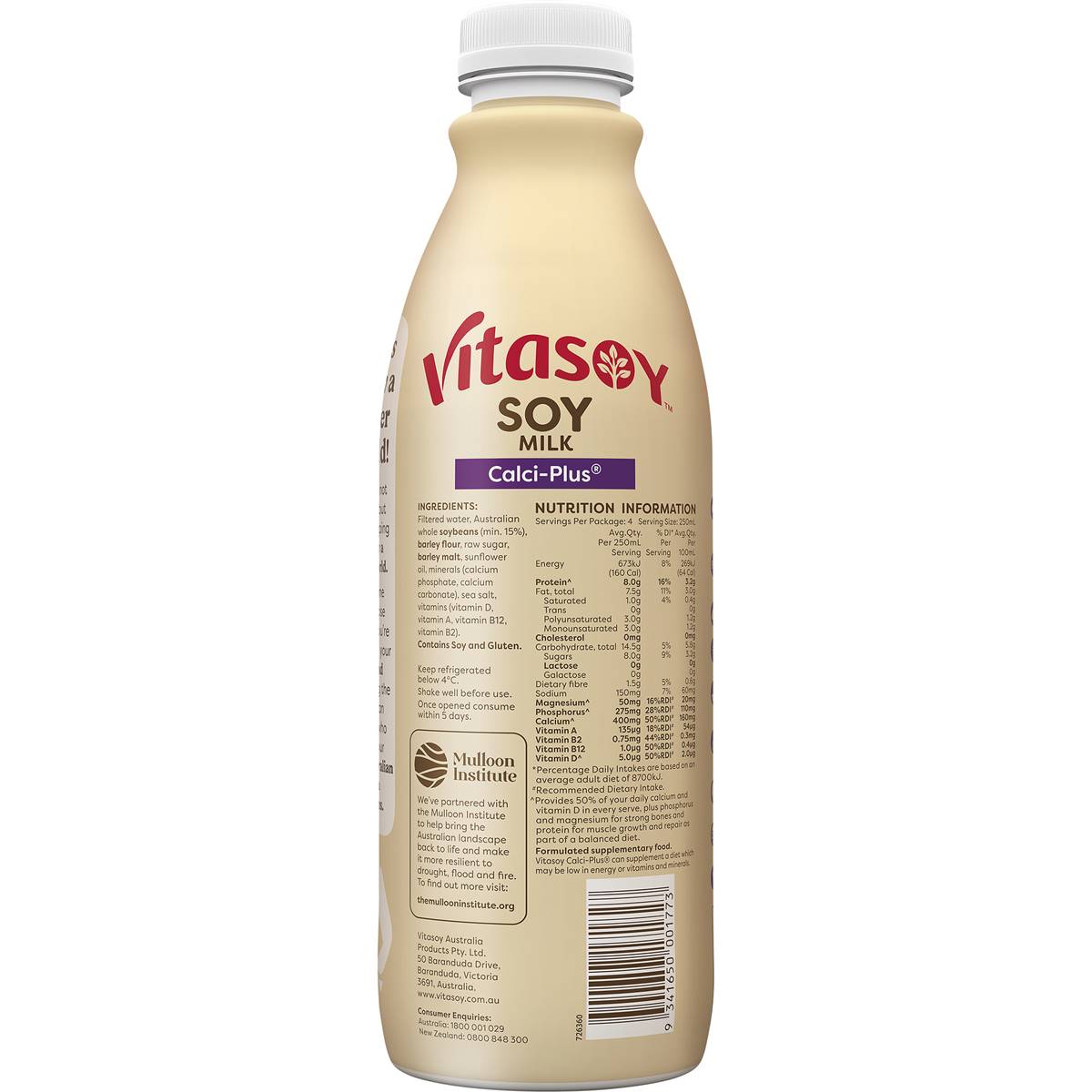 Vitasoy Calci Plus Soy Milk 1l | Woolworths