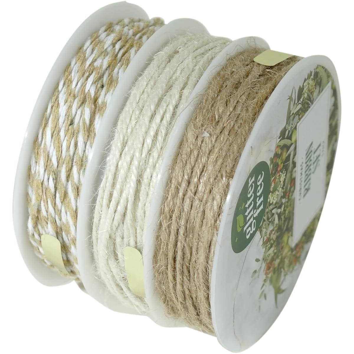 Christmas Natural Ribbon 3m 3 Pack | Woolworths