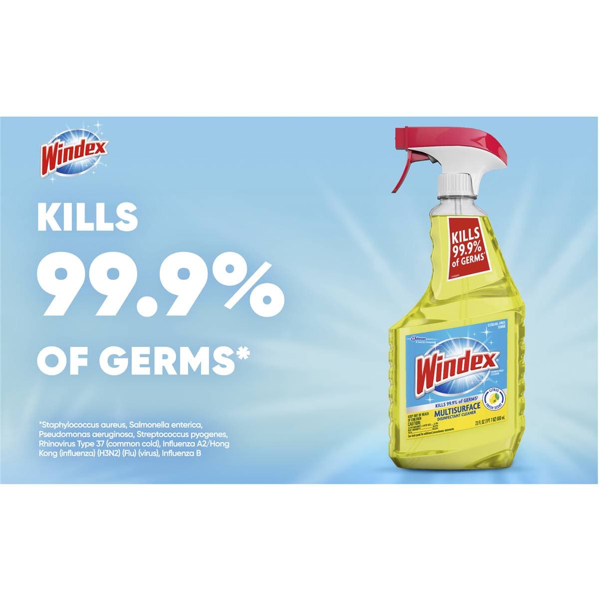 Windex Multi-purpose Disinfectant Cleaner Lemon 500ml | Woolworths