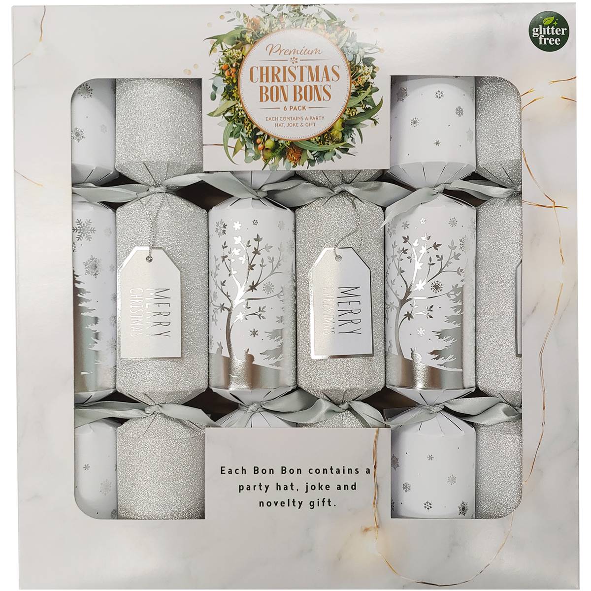 Christmas Bon Bons Premium Silver 6 Pack | Woolworths