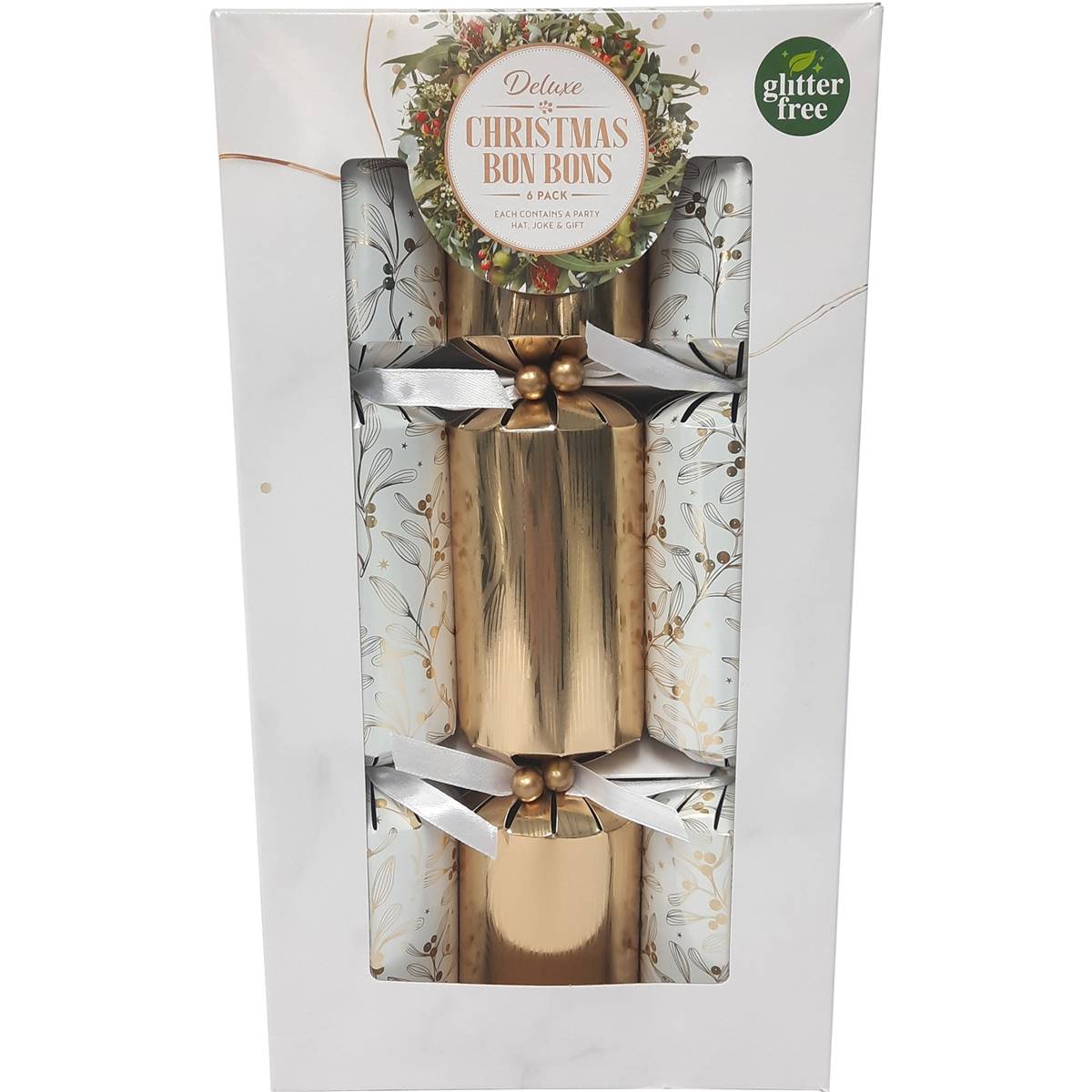 Christmas Bon Bons Gold Deluxe 6 Pack | Woolworths